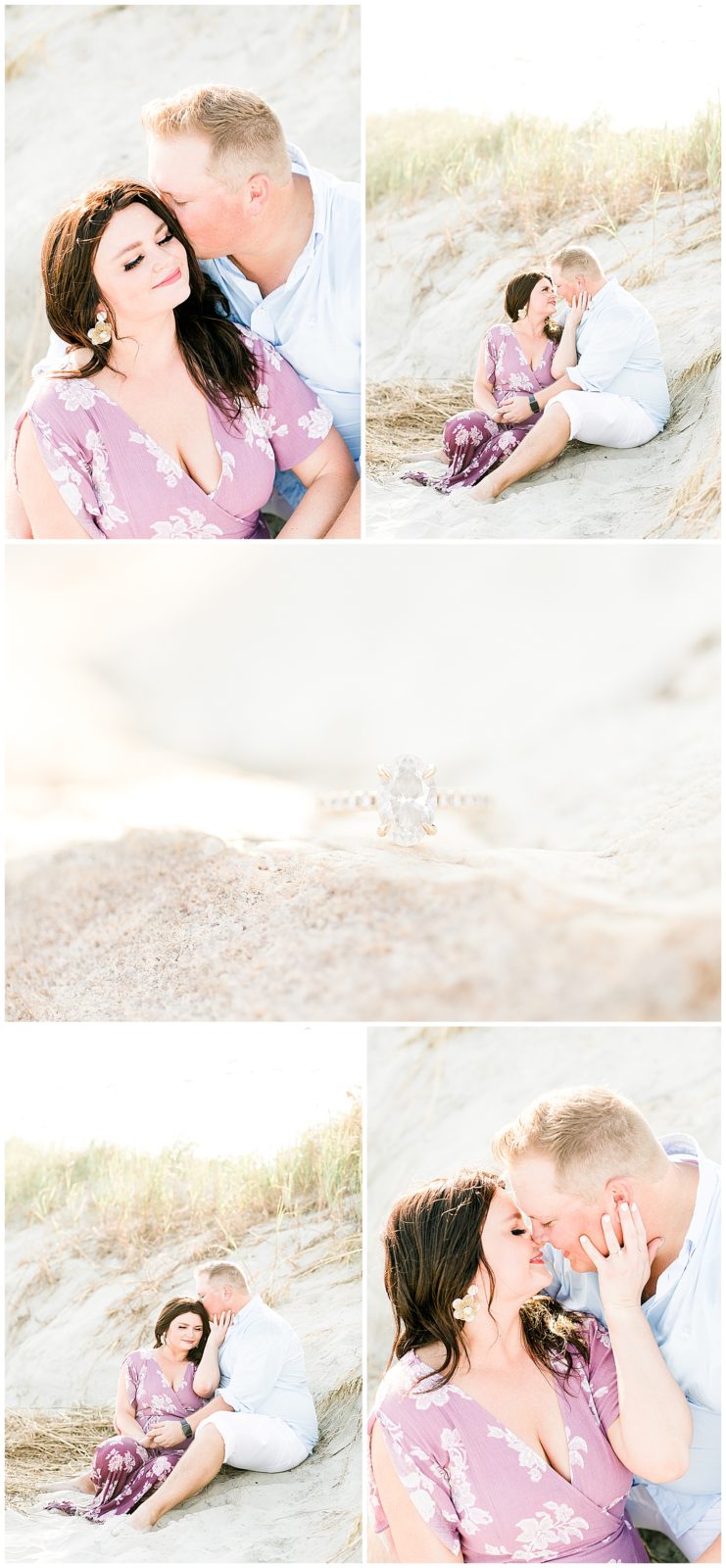 Sunset Beach Engagement: Lyndsay + Larkin - broadriverblog.com